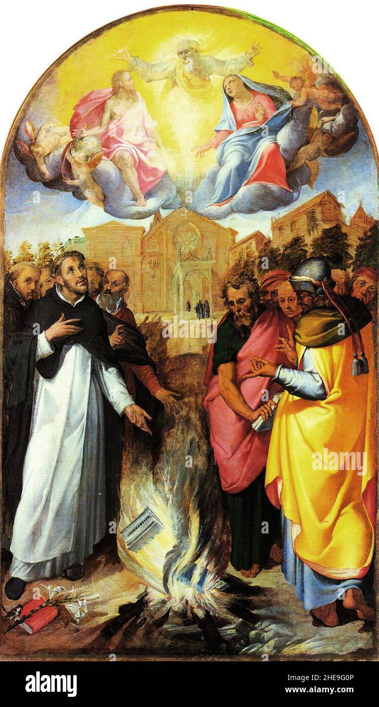 San Domenico e gli Albigesi - Passarotti Stock Photo - Alamy