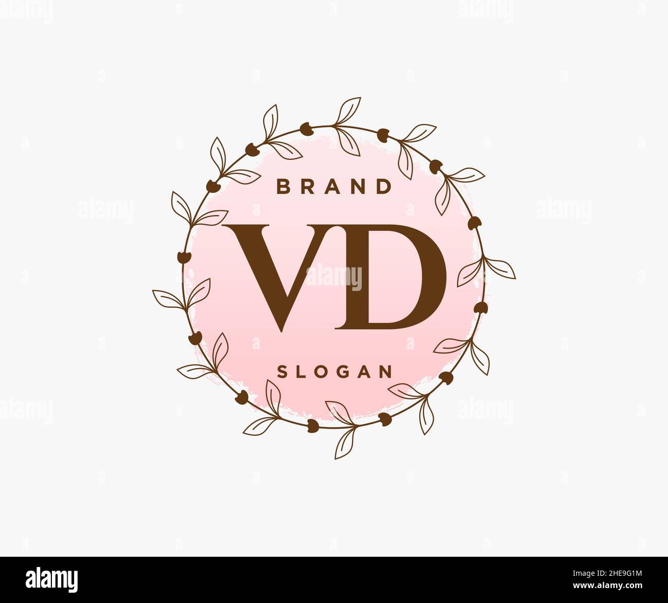 VD feminine logo. Usable for Nature, Salon, Spa, Cosmetic and Beauty ...