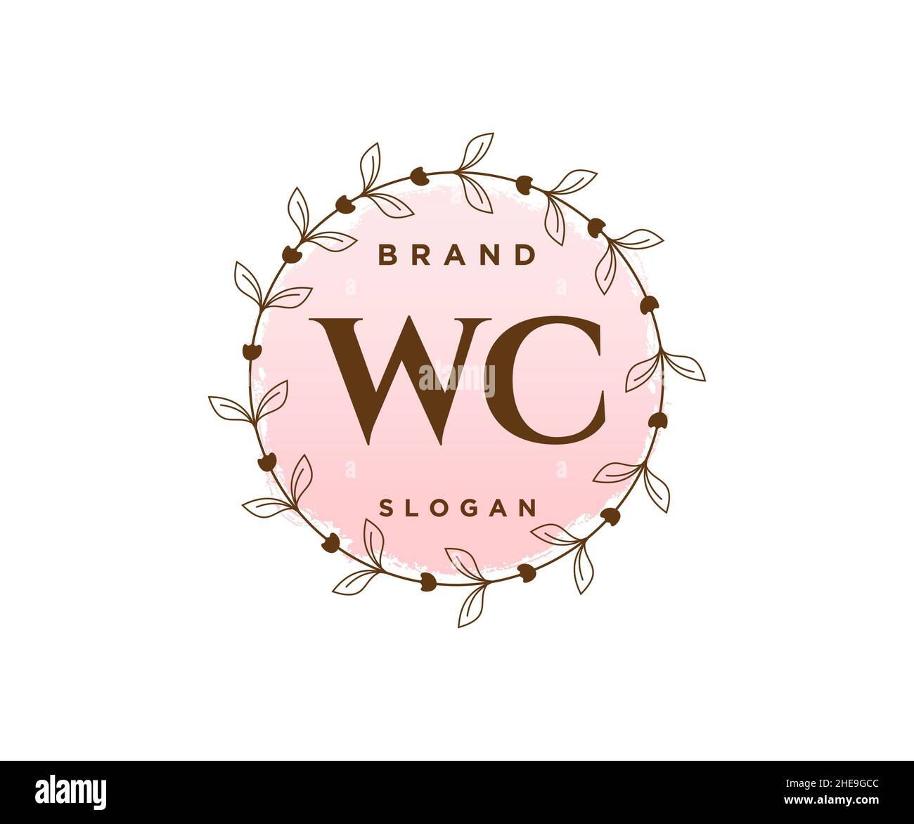 WC feminine logo. Usable for Nature, Salon, Spa, Cosmetic and Beauty ...