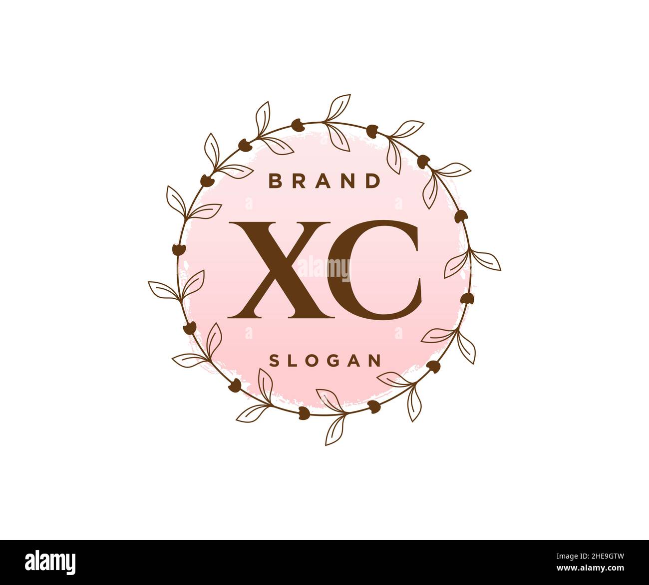 XC feminine logo. Usable for Nature, Salon, Spa, Cosmetic and Beauty ...