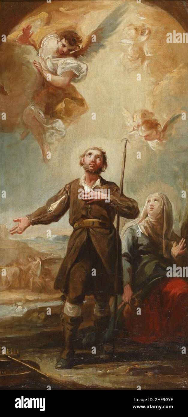 San Isidro labrador y su esposa Santa María de la Cabeza, de Mariano ...