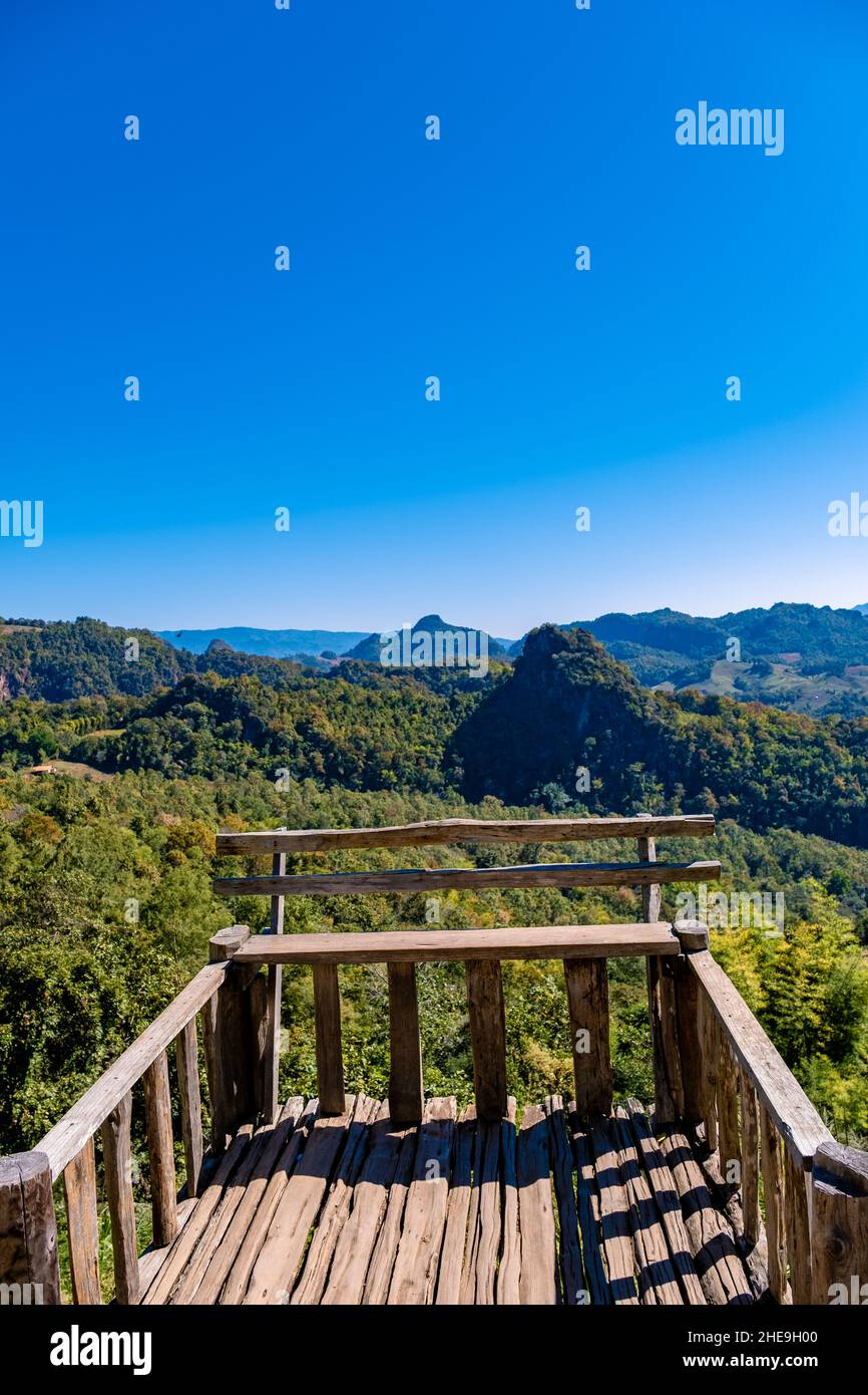 Mae Hong Son Thailand, Ban Jabo Noodle house, Beautiful scenic ...