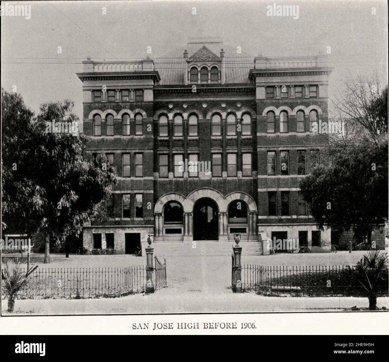 San Jose High School (old building Stock Photo - Alamy