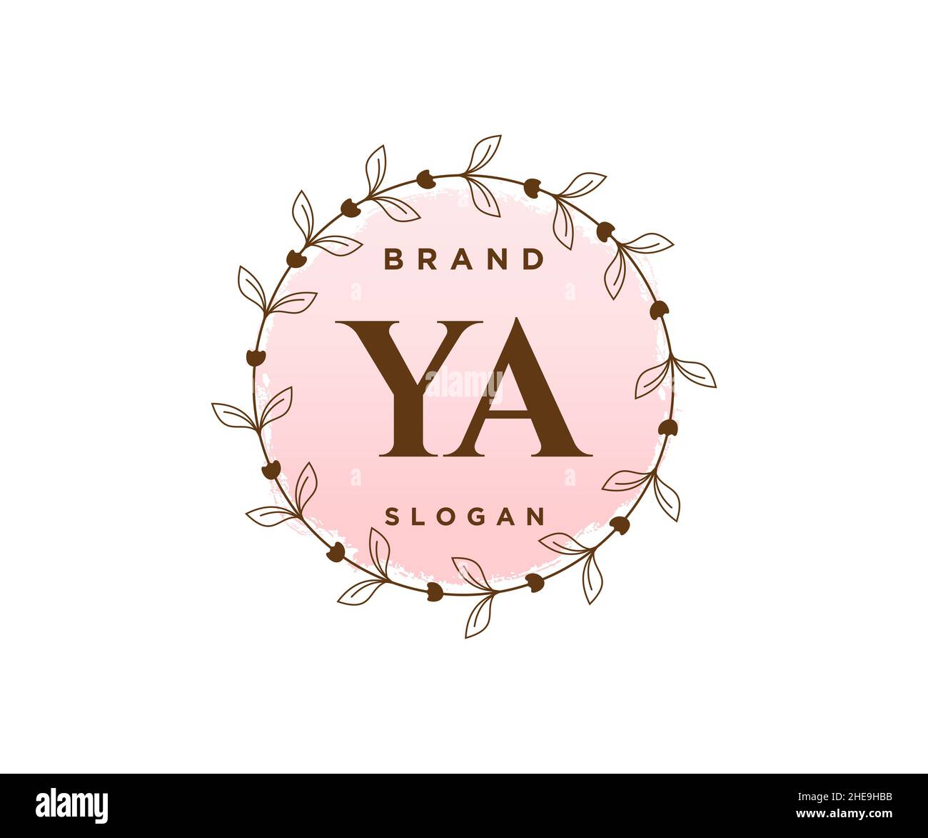 YA feminine logo. Usable for Nature, Salon, Spa, Cosmetic and Beauty ...