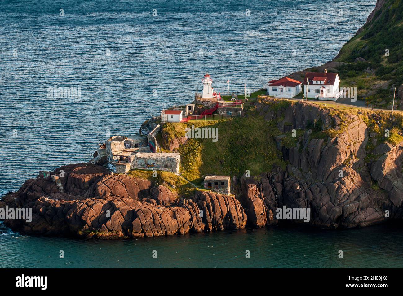 Fort Amherst Lighthouse, St. John's, Newfoundland, Canada Stock Photo ...