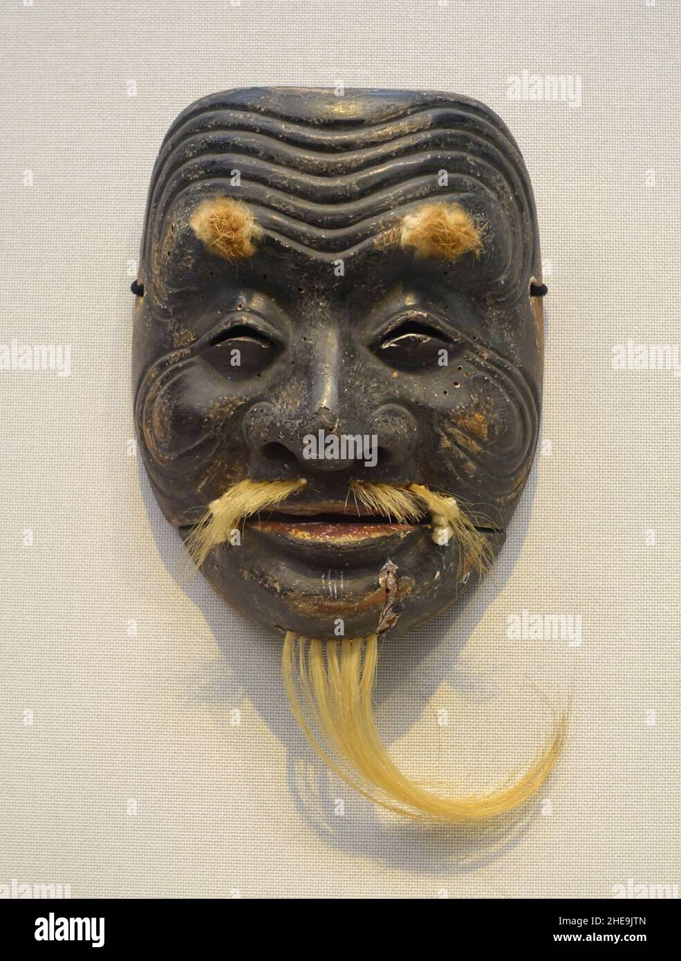 Sanbaso type noh mask, Muromachi to Azuchi-Momoyama period, 1400s-1500s ...