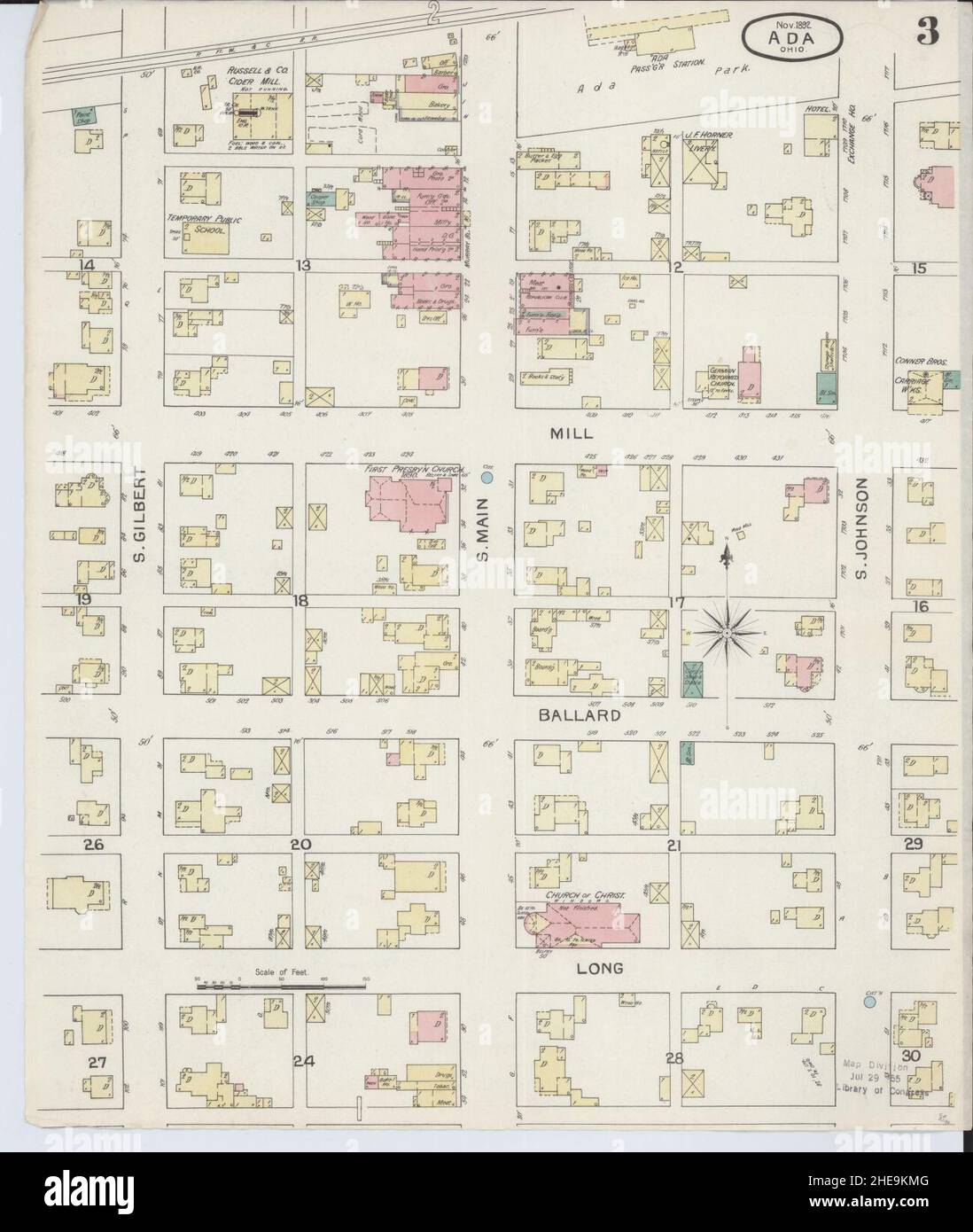 Ada ohio map hi-res stock photography and images - Alamy