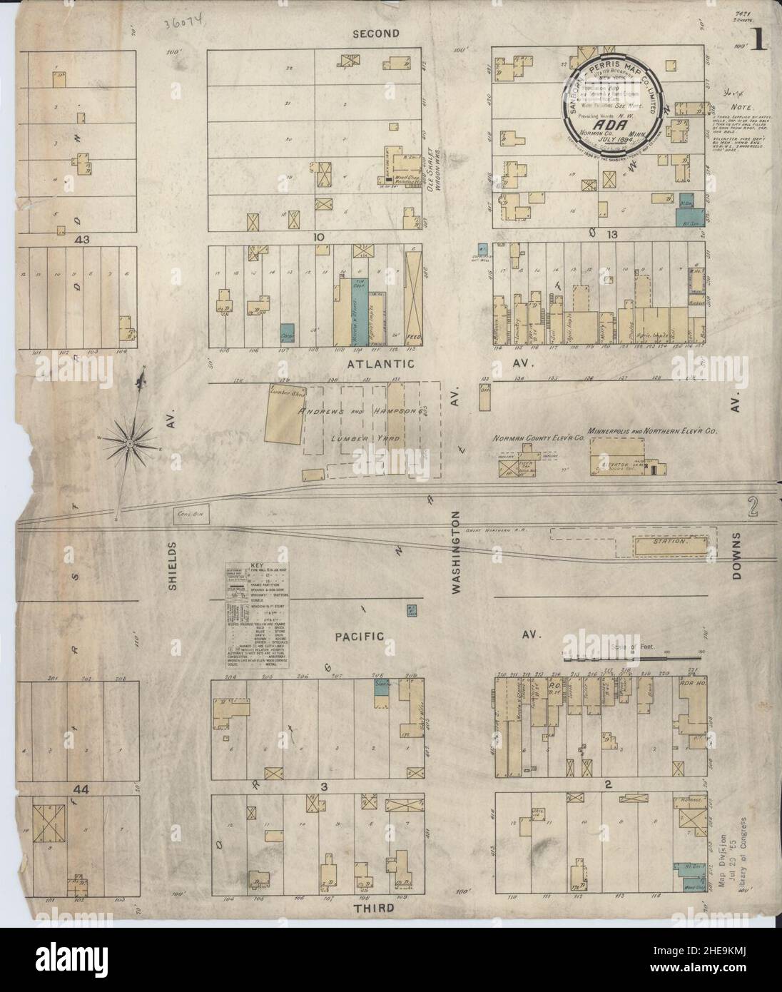 Ada minnesota map hi-res stock photography and images - Alamy