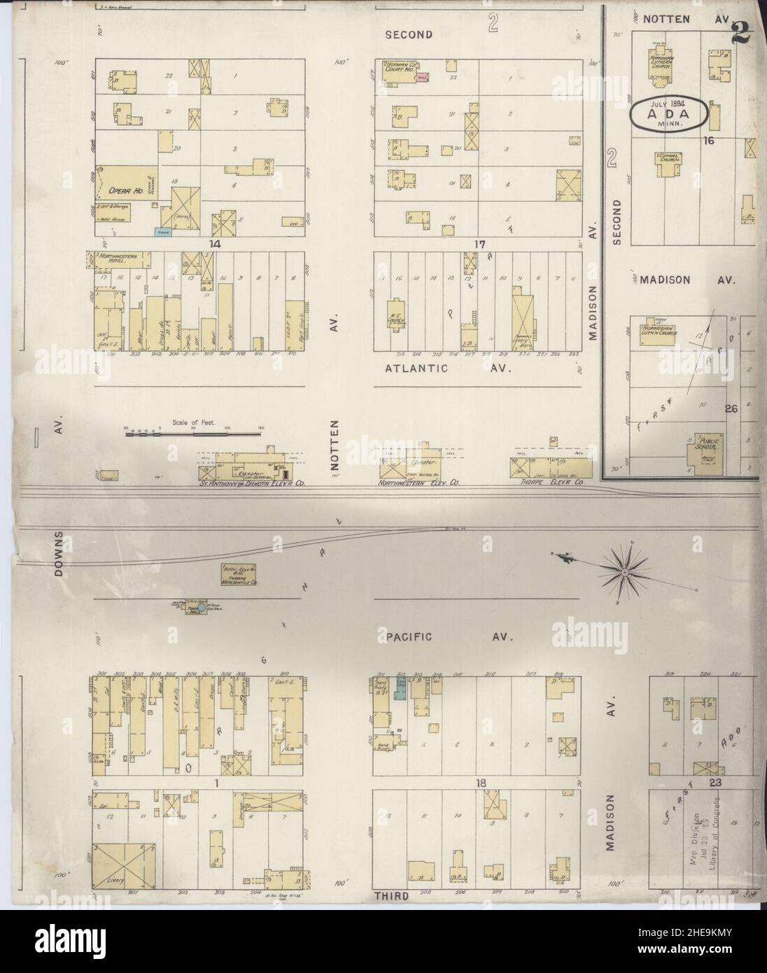 Ada minnesota map hi-res stock photography and images - Alamy