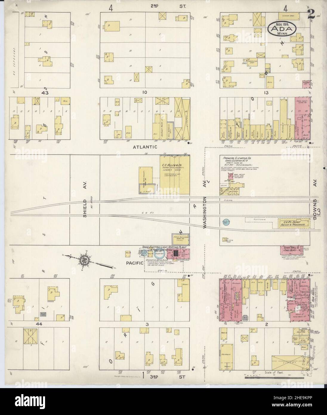 Ada minnesota map hi-res stock photography and images - Alamy