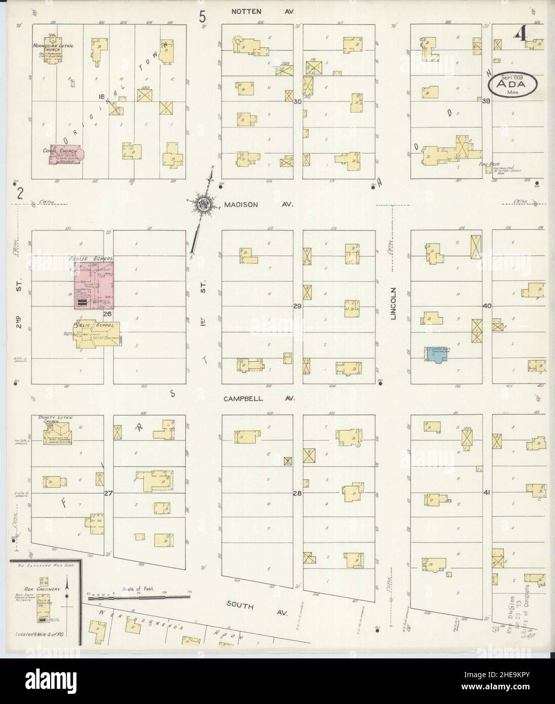 Ada minnesota map hi-res stock photography and images - Alamy