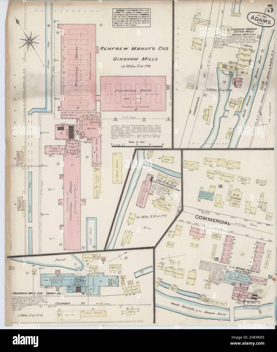 Adams massachusetts map hi-res stock photography and images - Alamy