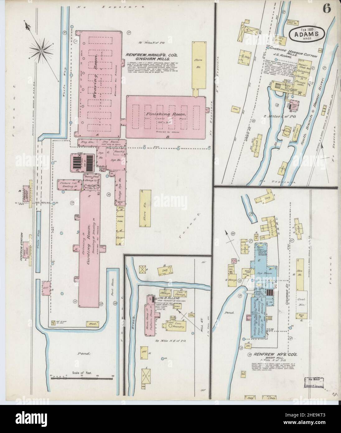 Adams massachusetts map hi-res stock photography and images - Alamy