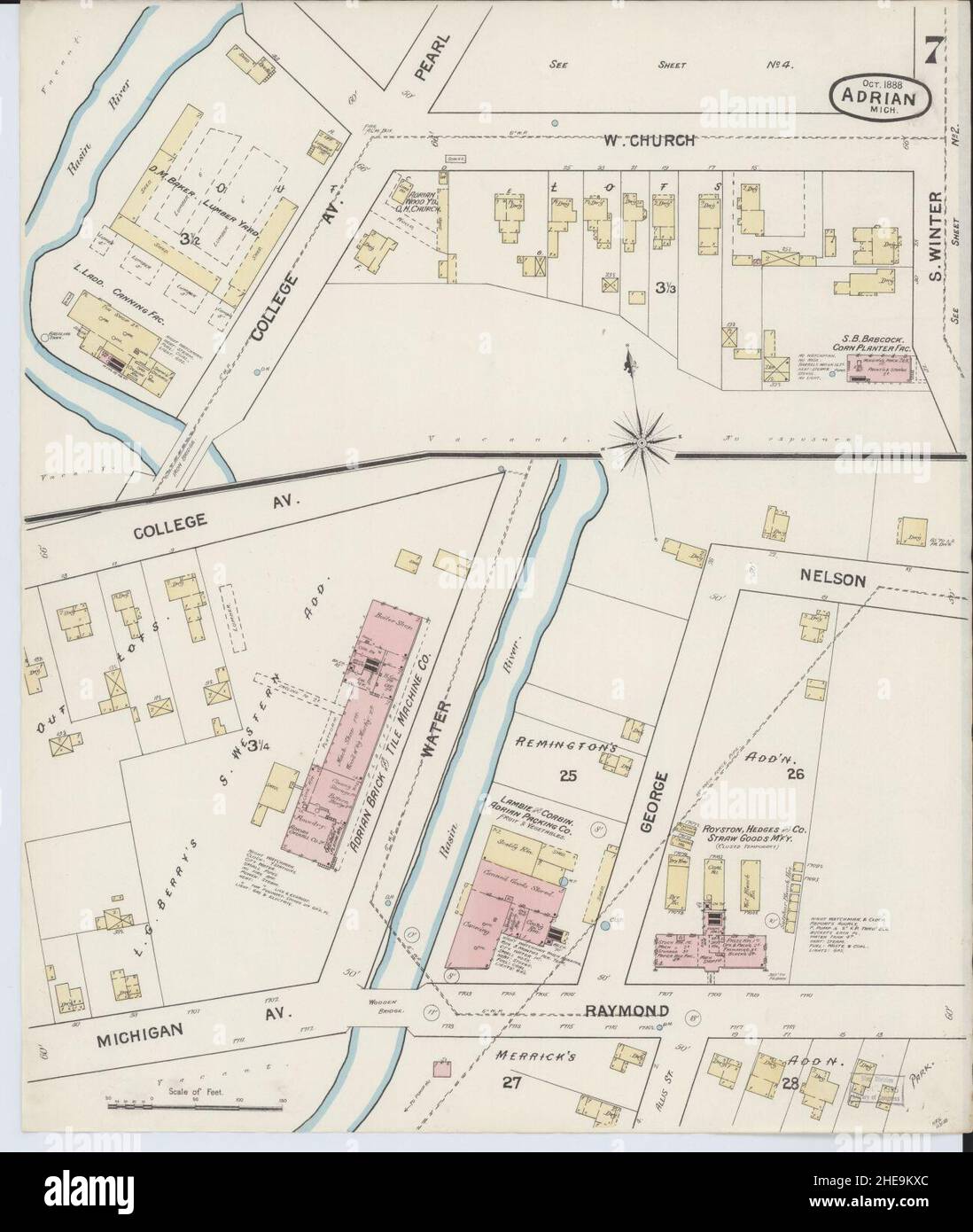 Map of adrian hi-res stock photography and images - Alamy
