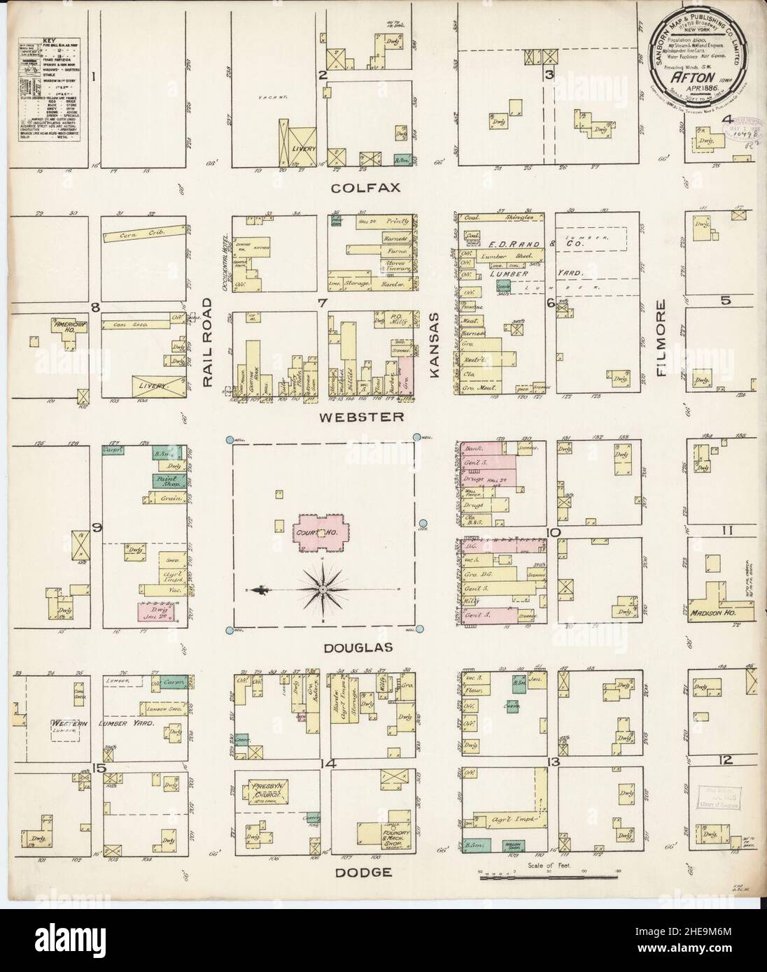 Afton map hi-res stock photography and images - Alamy