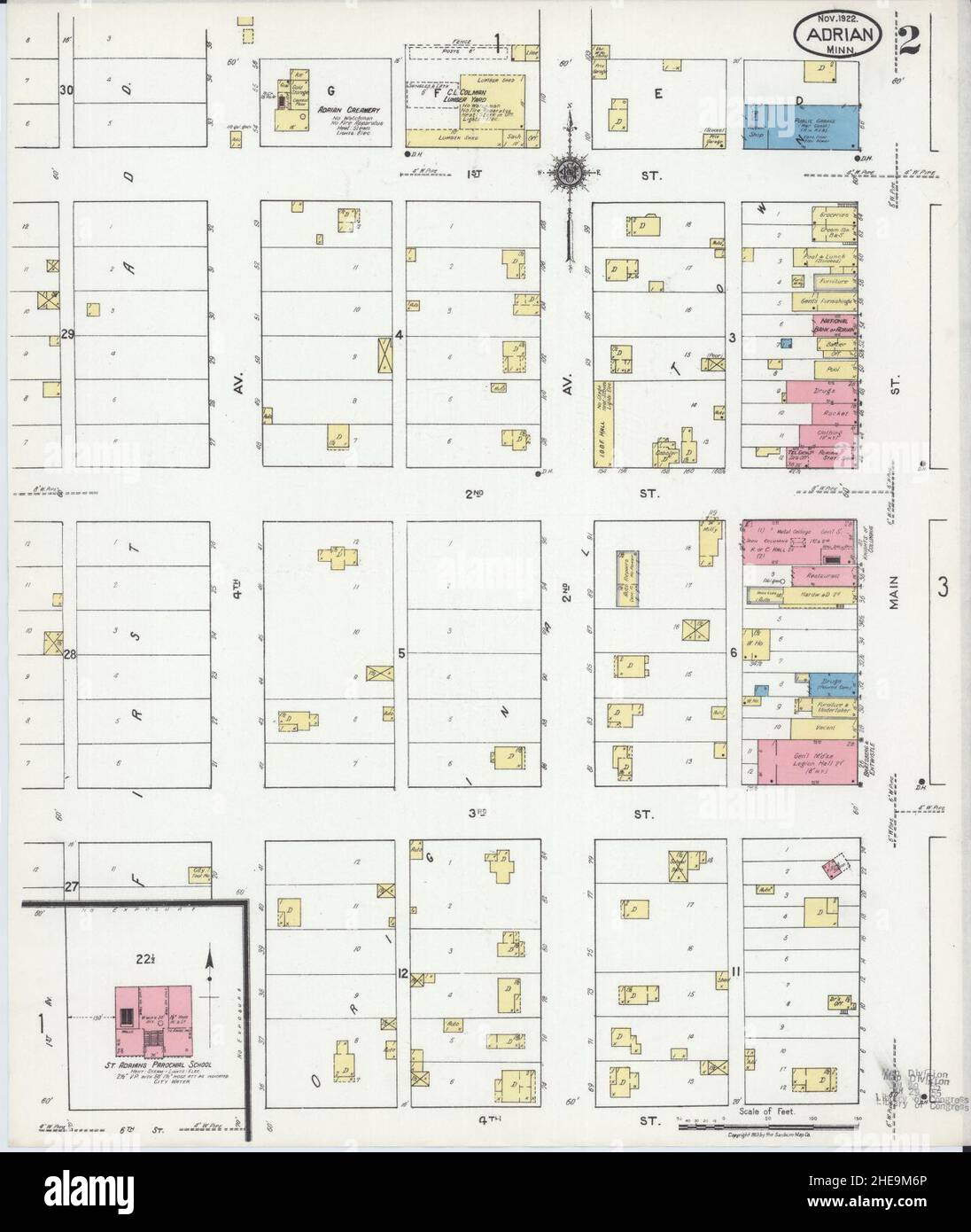Adrian minnesota map hi-res stock photography and images - Alamy