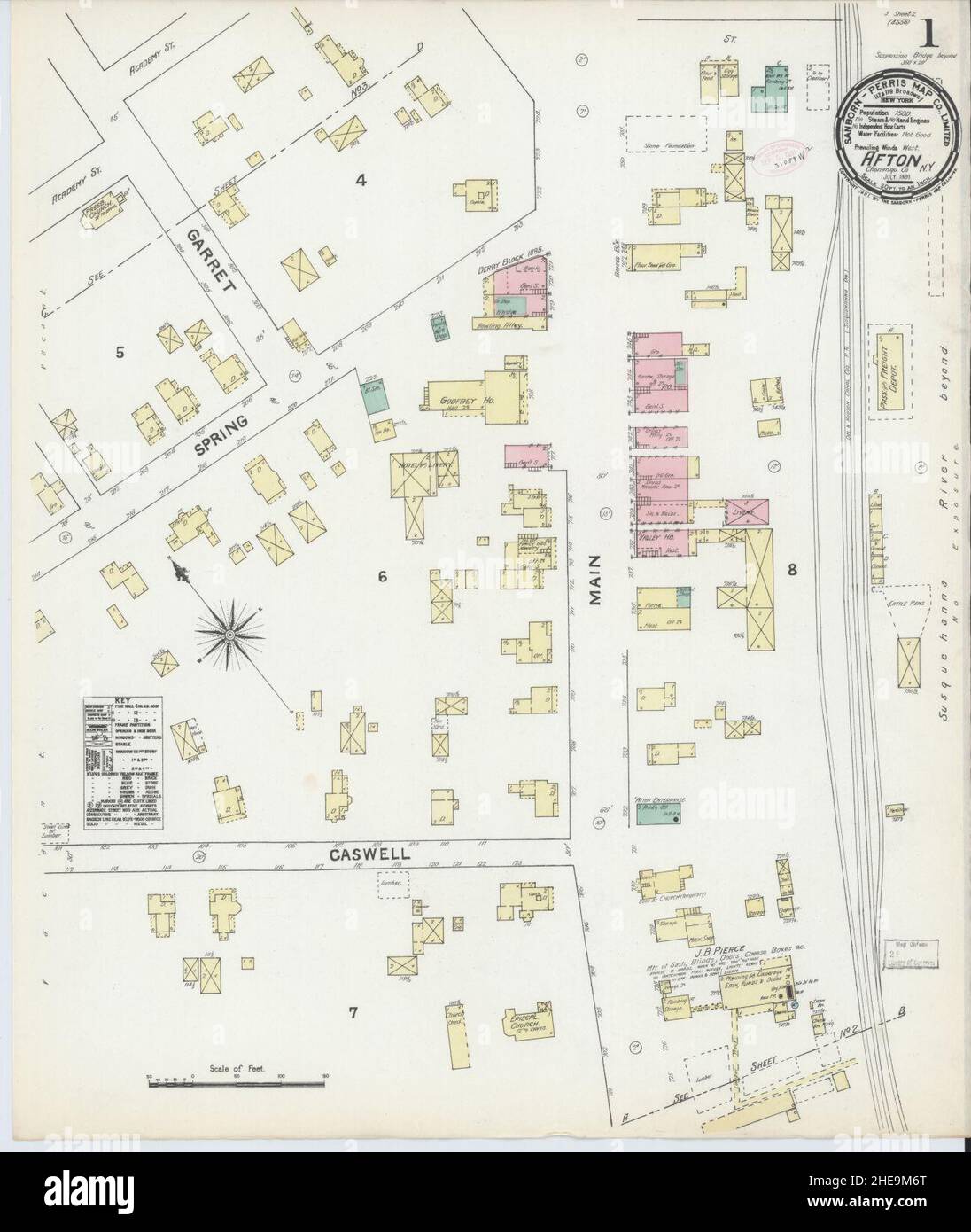 Afton map hi-res stock photography and images - Alamy