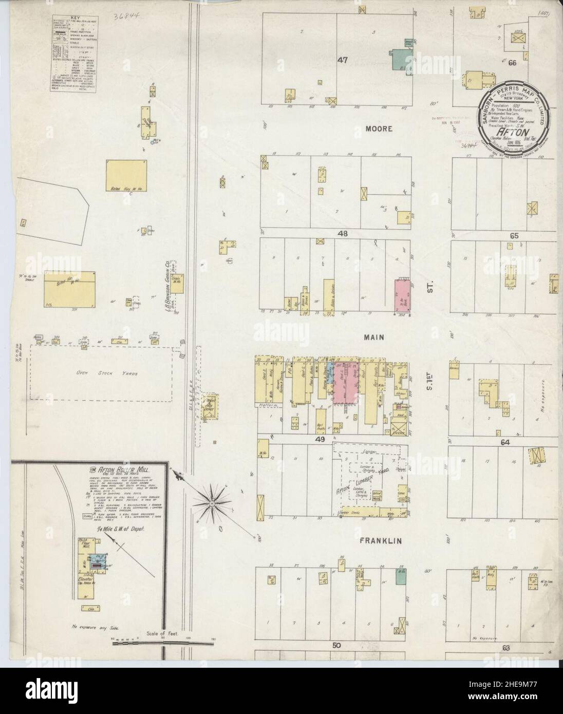 Afton oklahoma map hi-res stock photography and images - Alamy