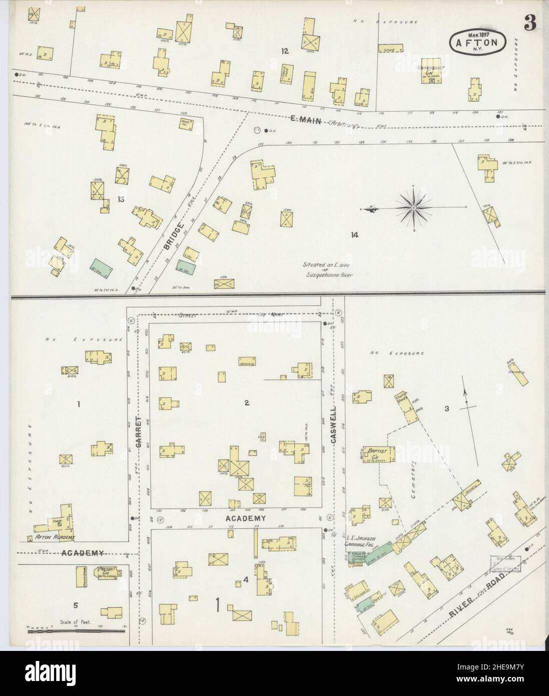 Map of afton hi-res stock photography and images - Alamy
