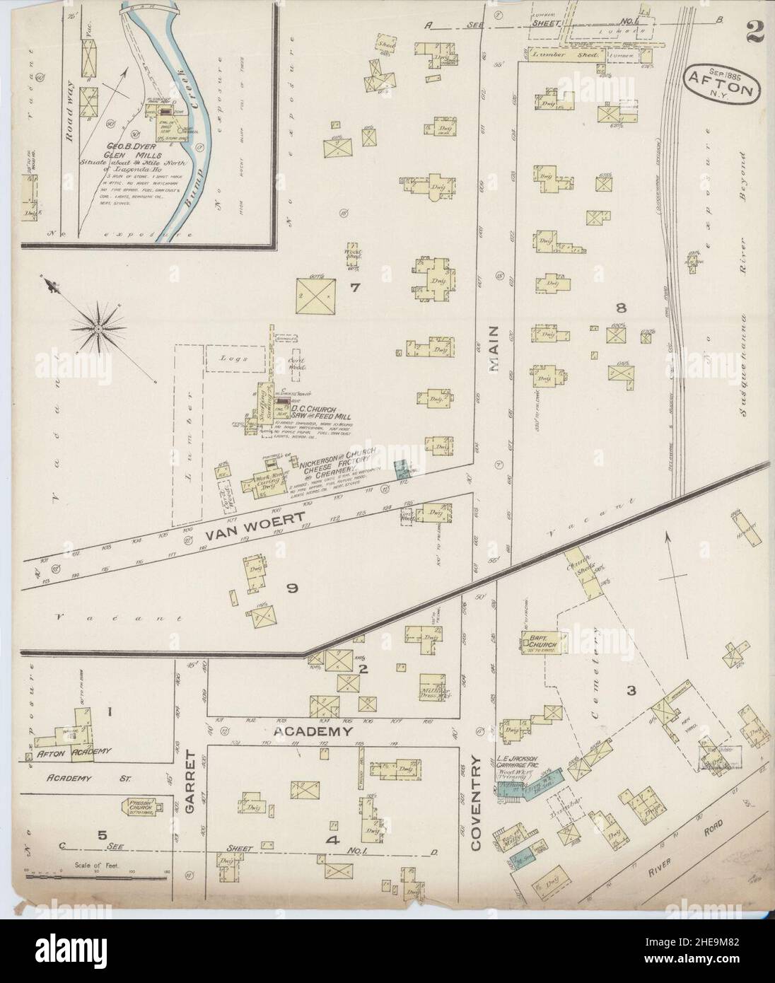 Afton map hi-res stock photography and images - Alamy