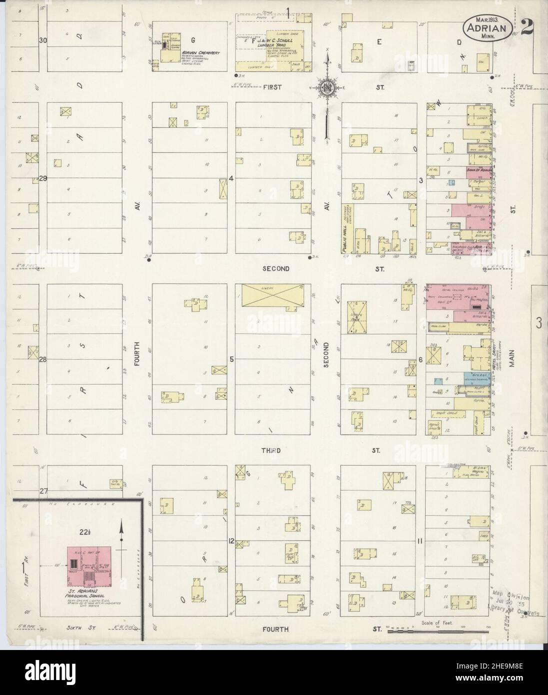 Adrian minnesota map hi-res stock photography and images - Alamy