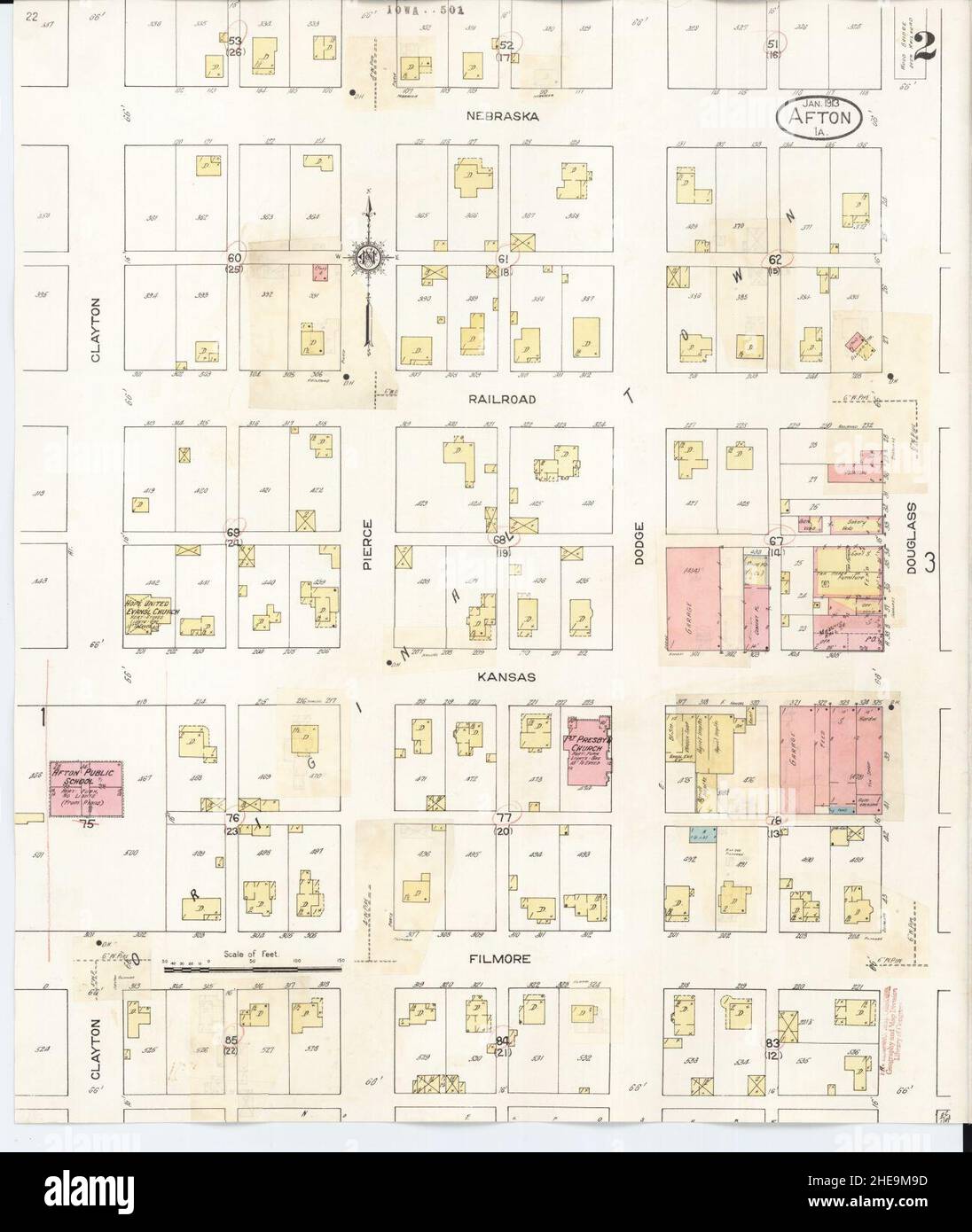 Afton map hi-res stock photography and images - Alamy