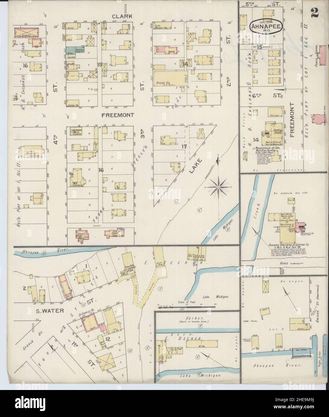 Map of kewaunee hi-res stock photography and images - Alamy