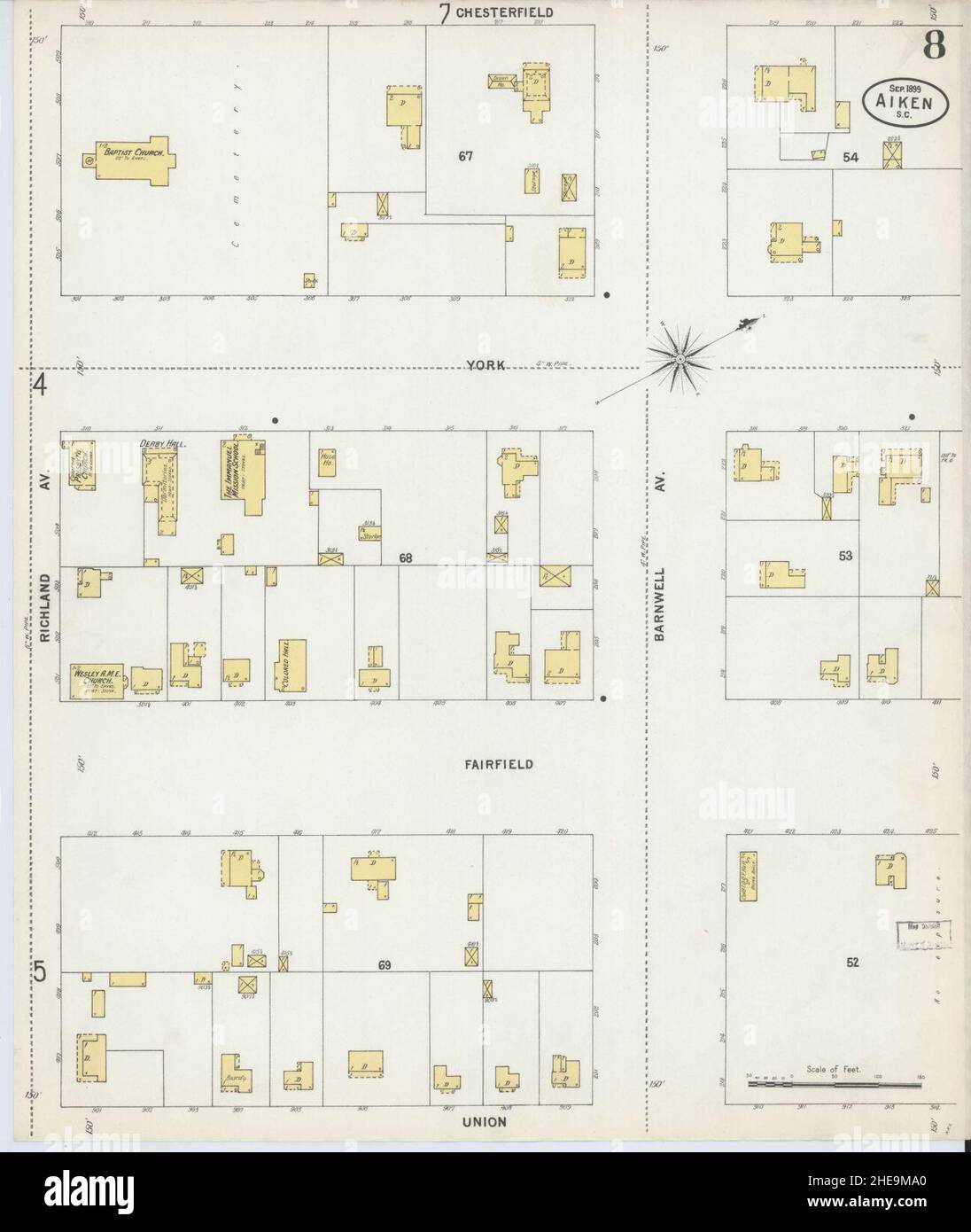 Aiken county map hi-res stock photography and images - Alamy
