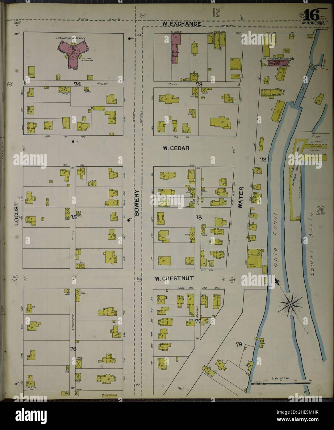 Akron ohio map hi-res stock photography and images - Alamy