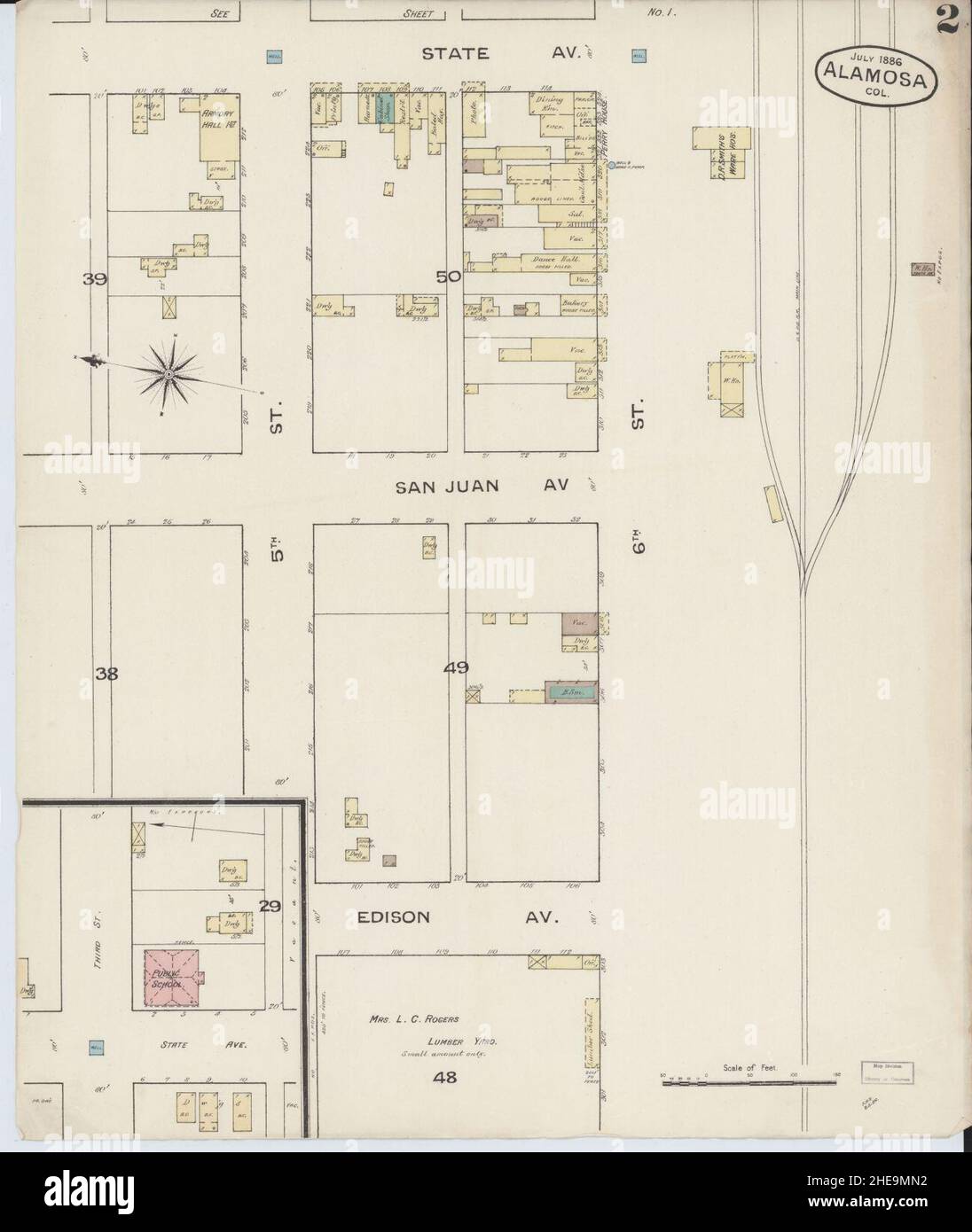 Alamosa map hi-res stock photography and images - Alamy
