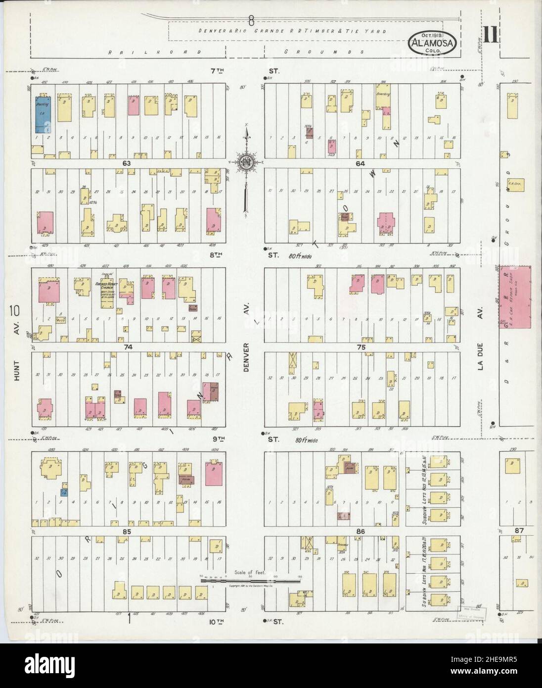 Alamosa map hi-res stock photography and images - Alamy