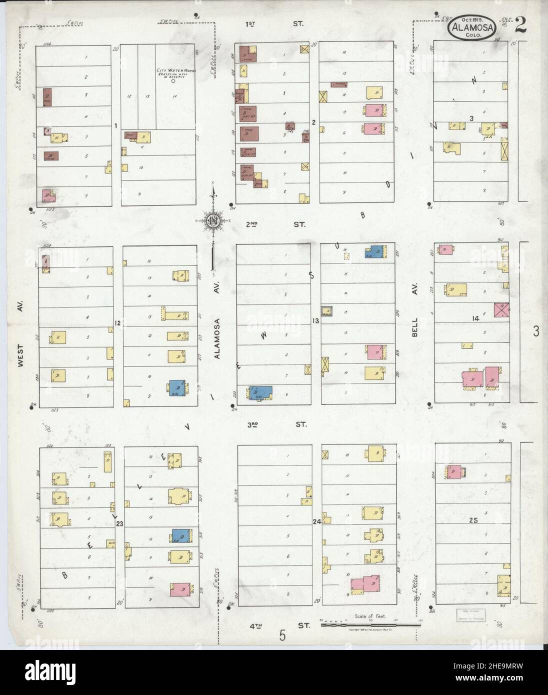 Alamosa map hi-res stock photography and images - Alamy