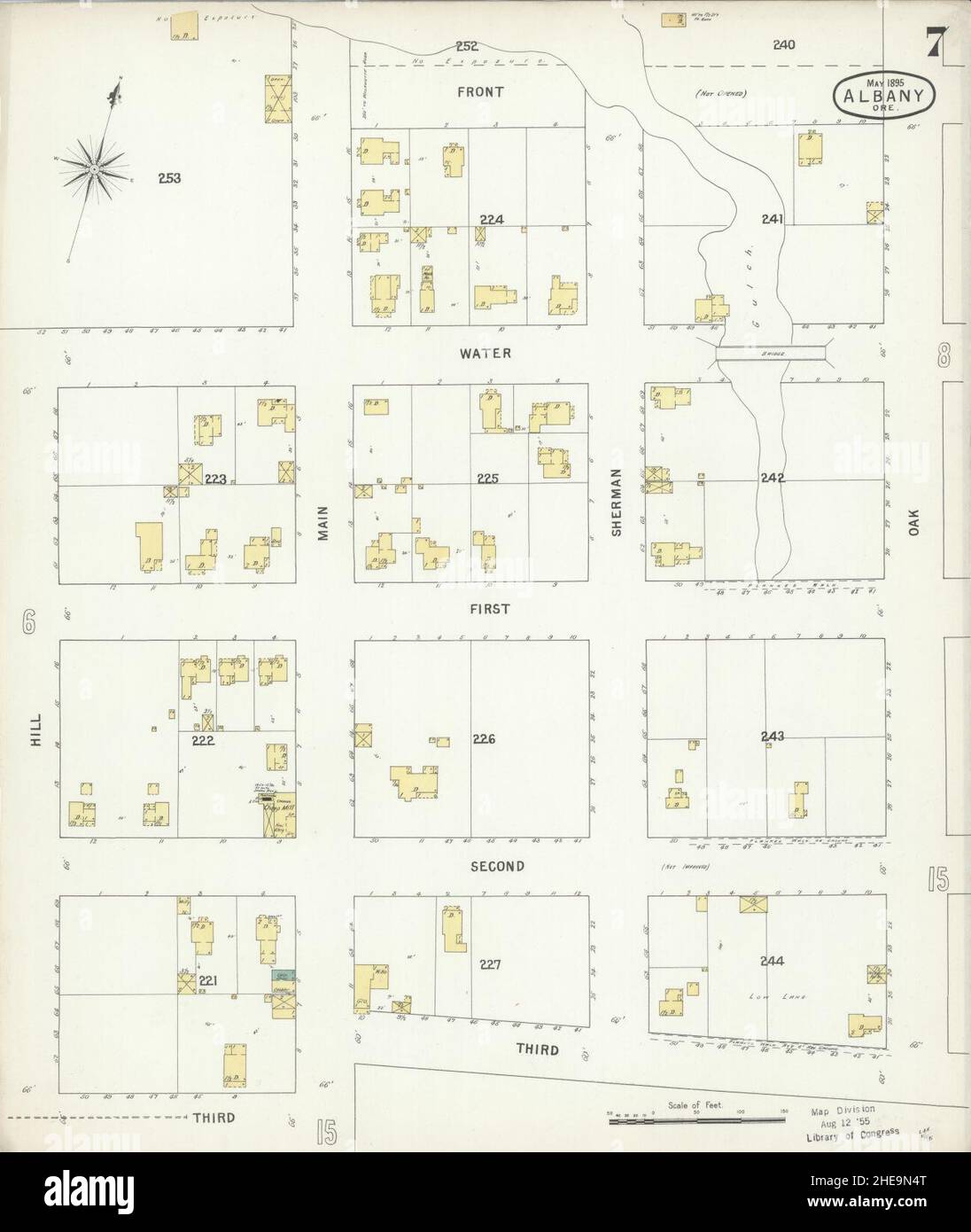 Map of albany oregon hi-res stock photography and images - Alamy