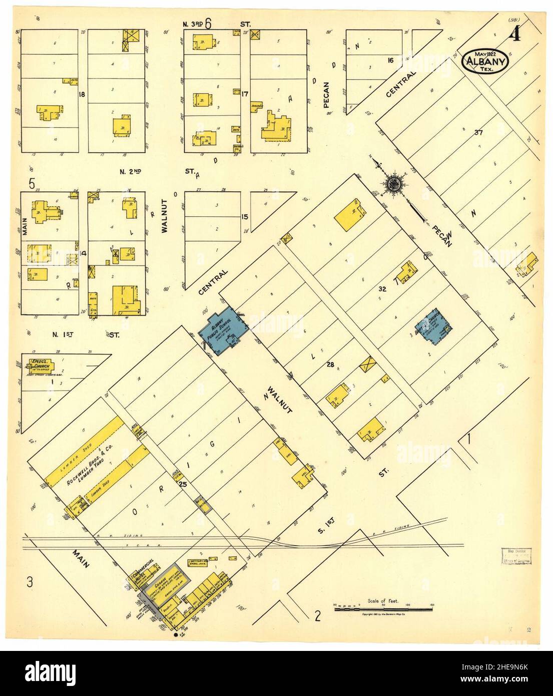 Vintage albany map Cut Out Stock Images & Pictures - Alamy