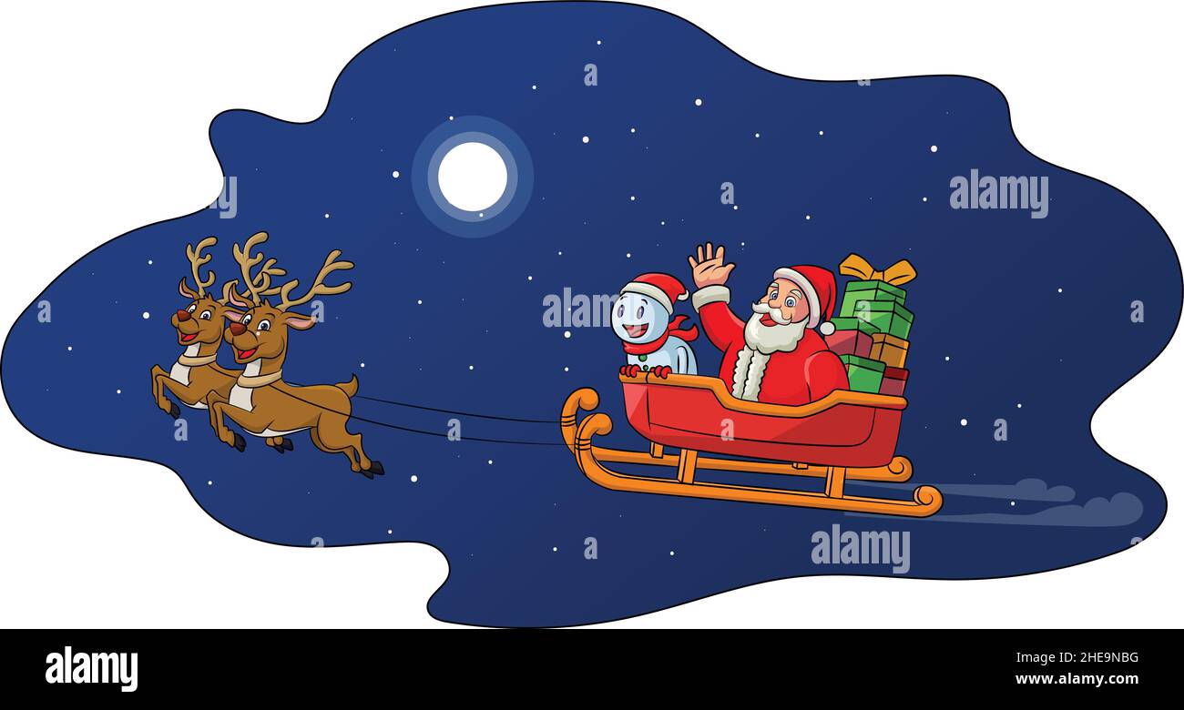 Sleigh Ride Cartoon