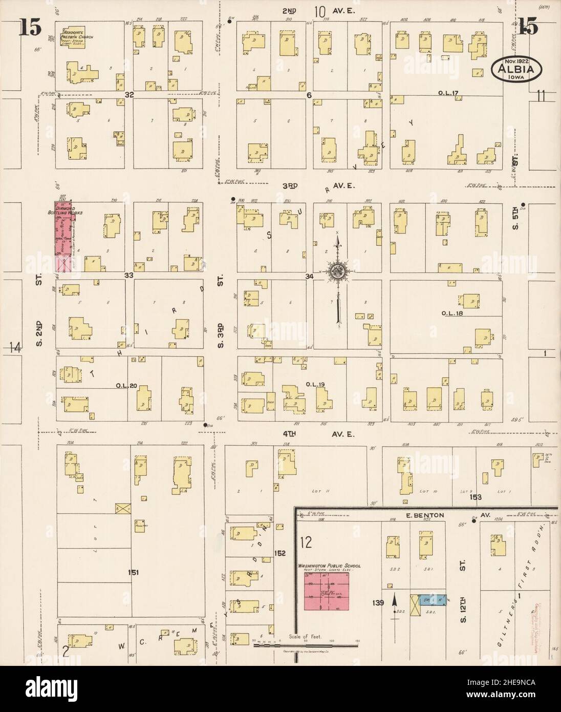 Monroe iowa map hi-res stock photography and images - Alamy