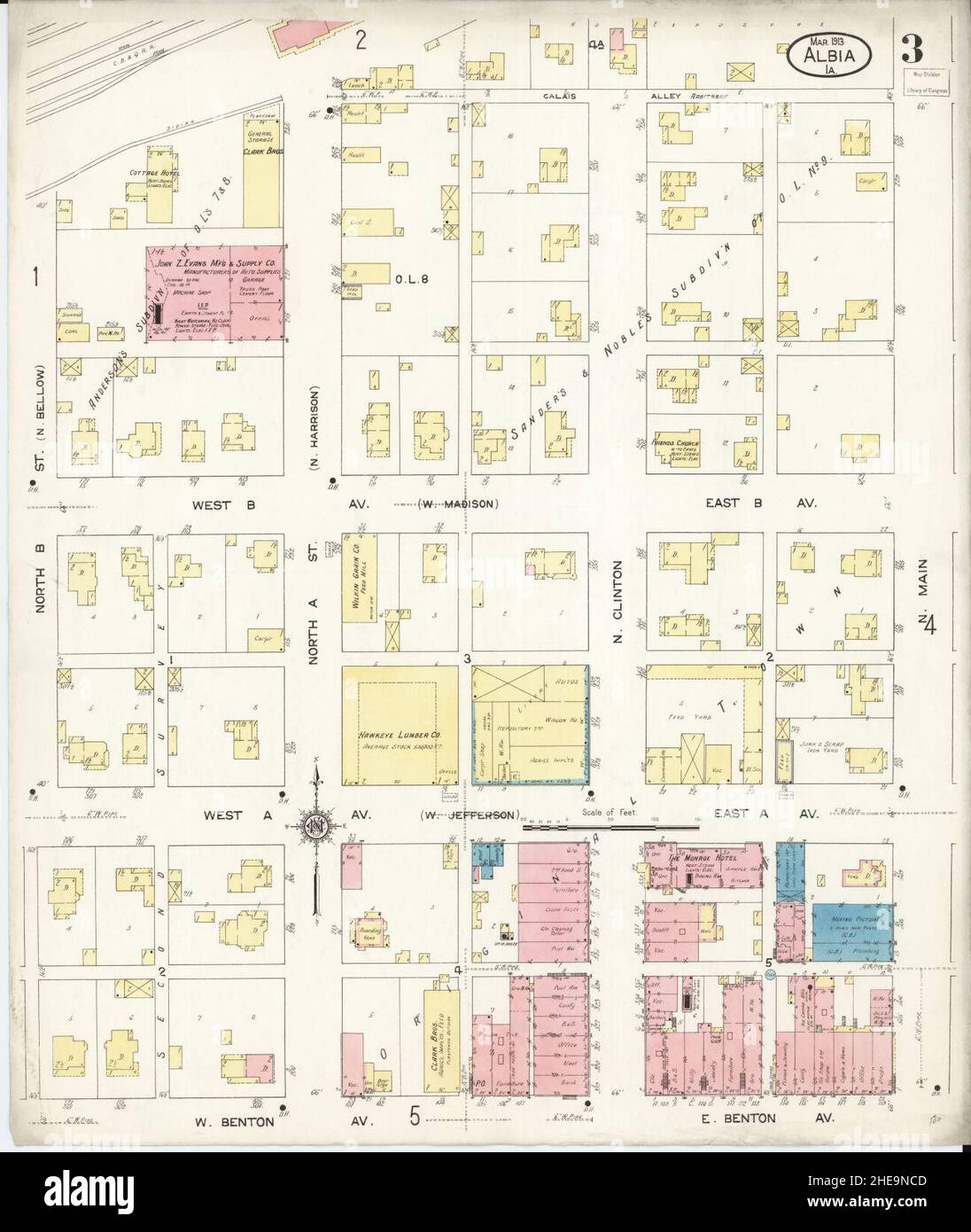 Monroe iowa map hi-res stock photography and images - Alamy