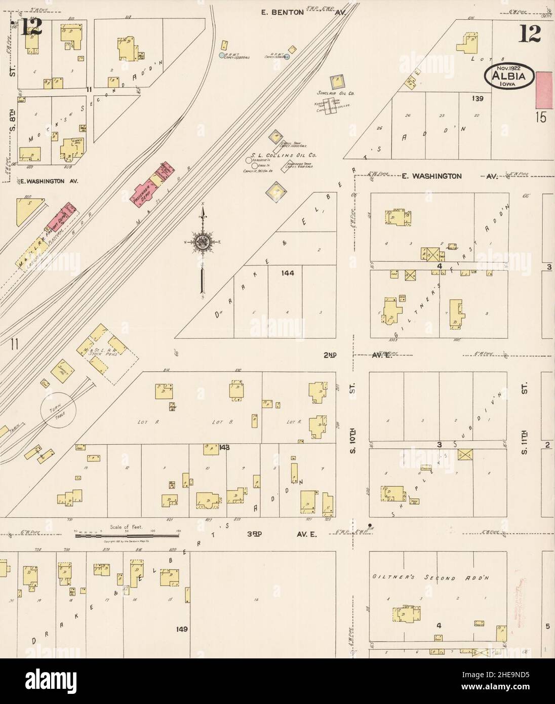 Monroe iowa map hi-res stock photography and images - Alamy