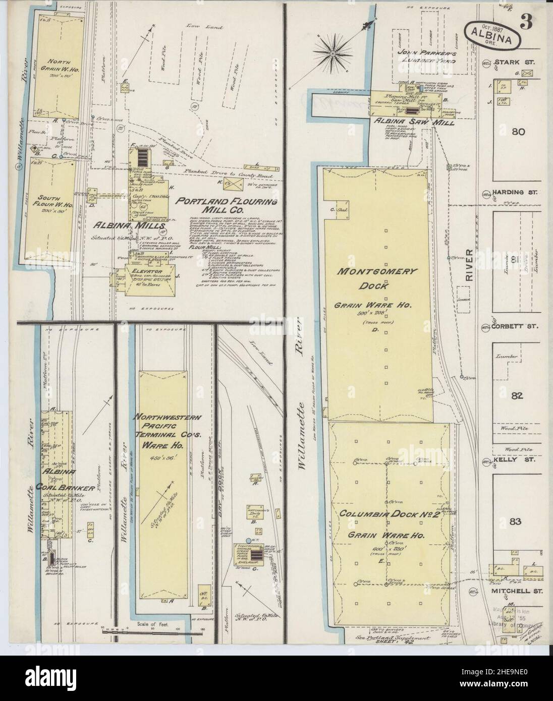 Multnomah county map hi-res stock photography and images - Alamy