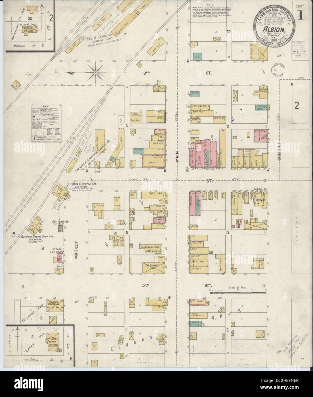 Map of albion nebraska hi-res stock photography and images - Alamy