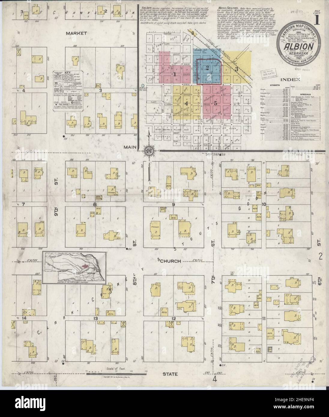 Albion nebraska map hi-res stock photography and images - Alamy