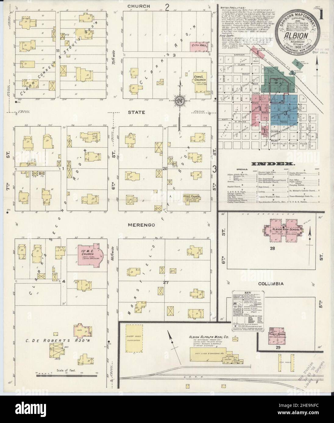 Albion nebraska map hi-res stock photography and images - Alamy