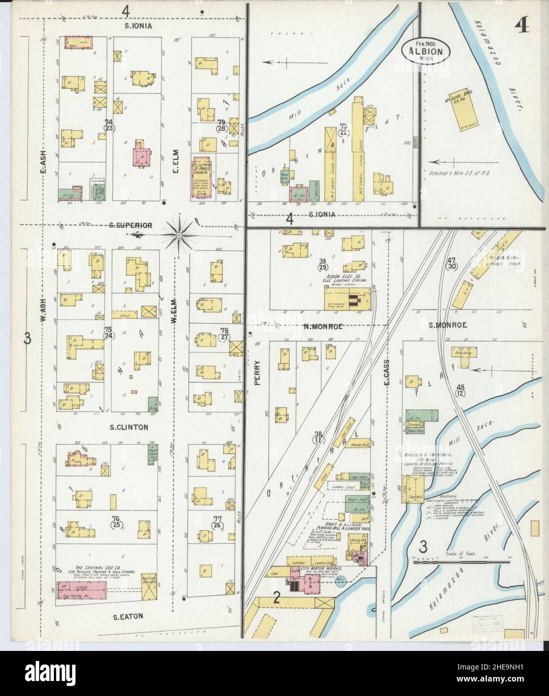Albion Michigan Map