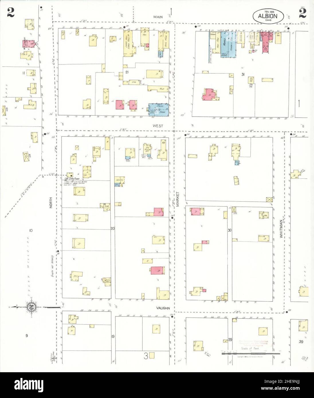 Cassia county map hi-res stock photography and images - Alamy
