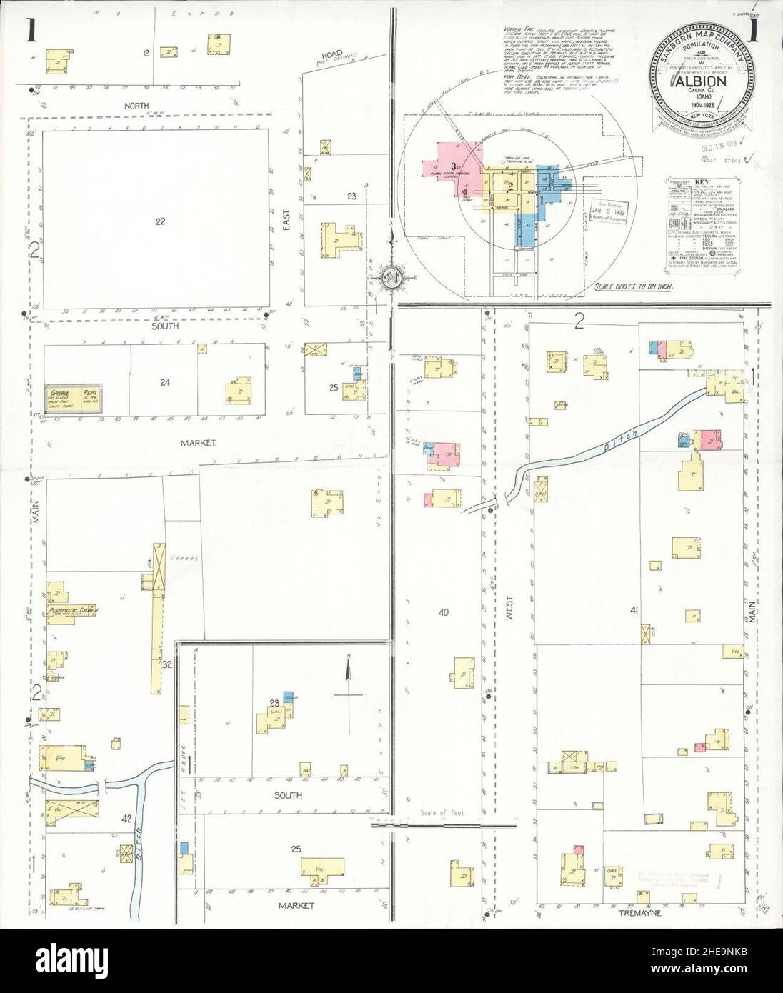 Cassia county map hi-res stock photography and images - Alamy