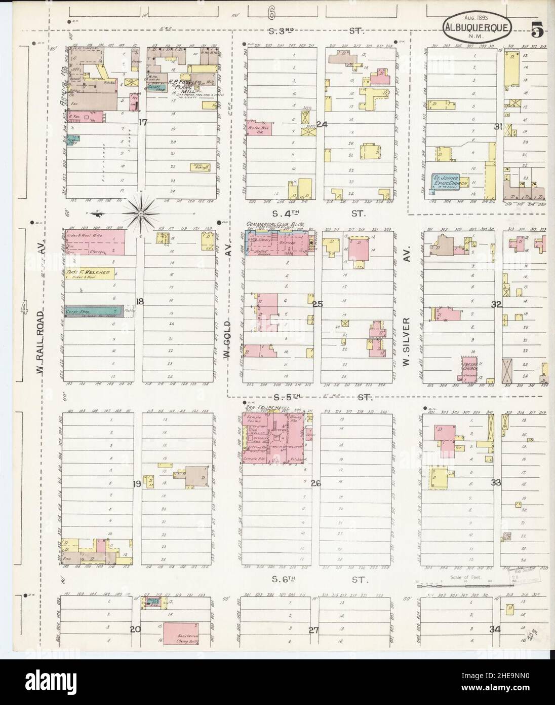 Bernalillo county map hi-res stock photography and images - Alamy