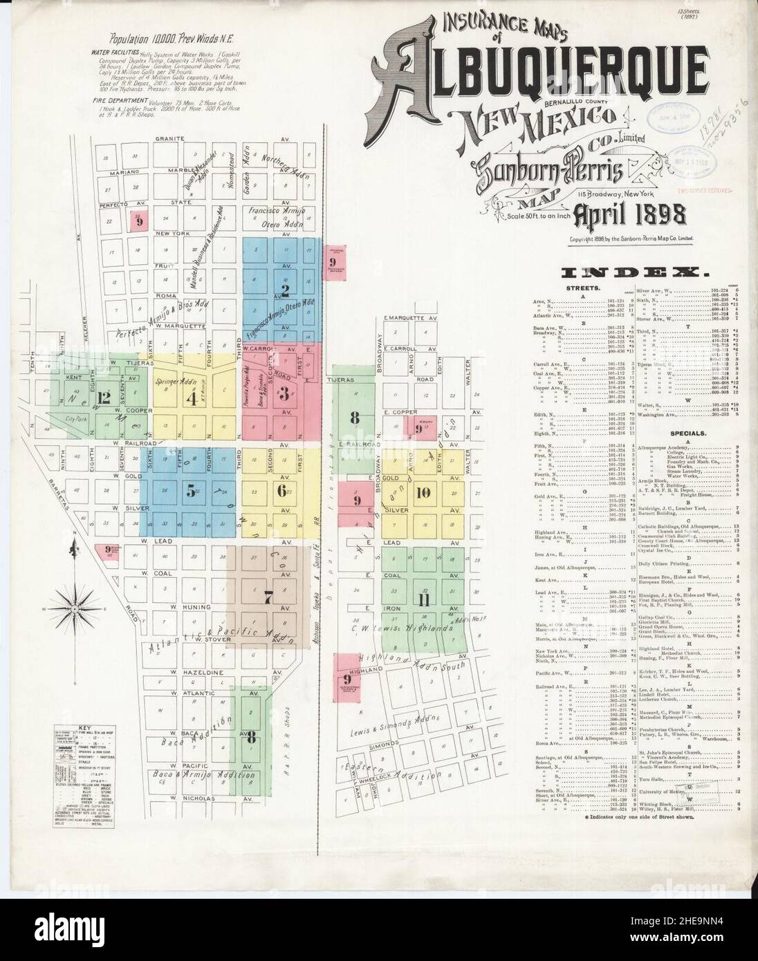 Bernalillo county map hi-res stock photography and images - Alamy