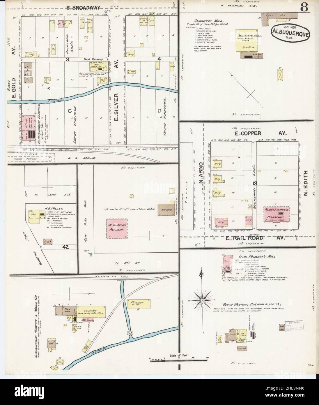 Bernalillo county map hi-res stock photography and images - Alamy