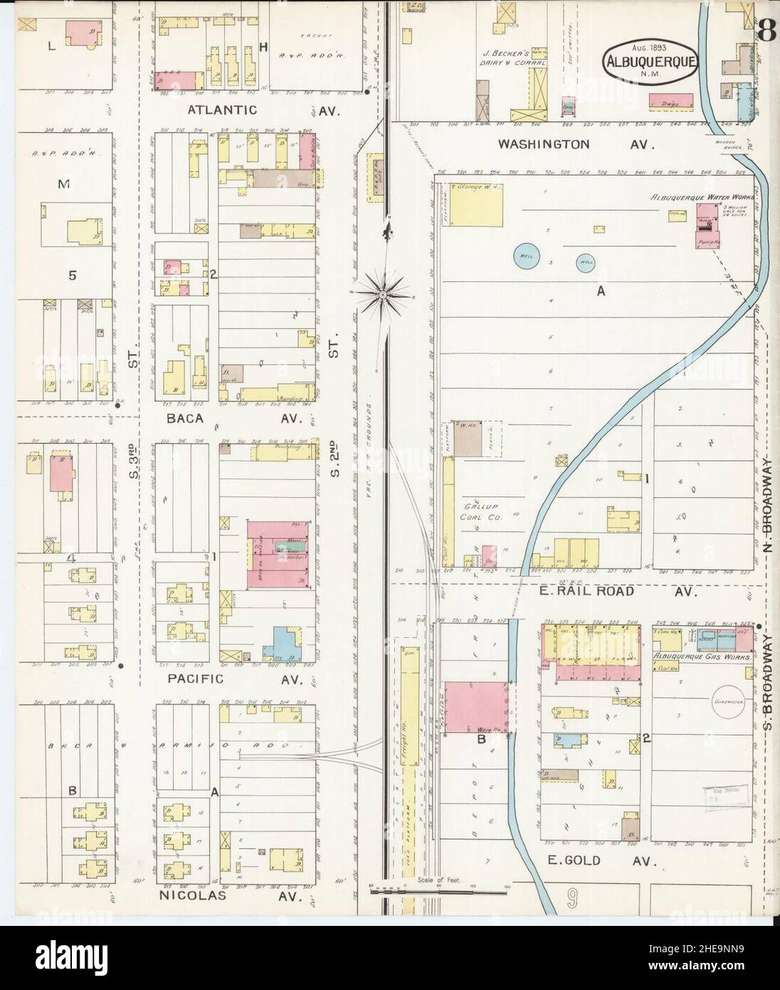Bernalillo county map hi-res stock photography and images - Alamy