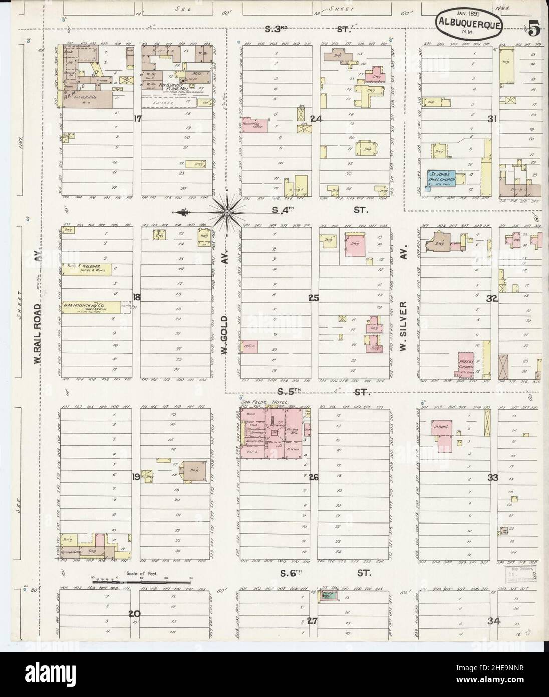Bernalillo county map hi-res stock photography and images - Alamy